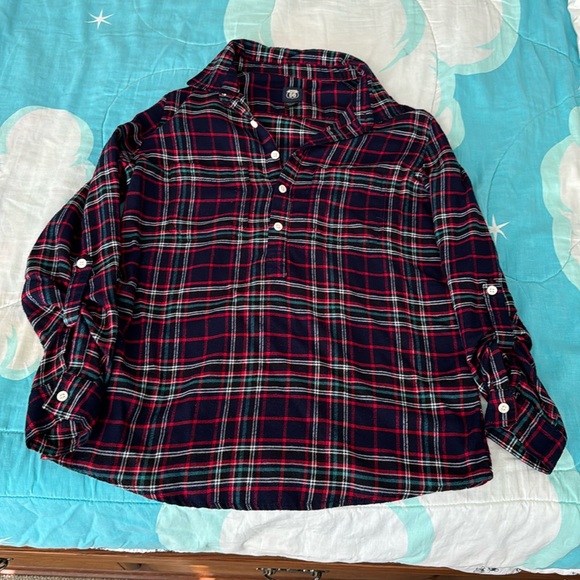 Route 66 | Tops | Route 66 Quarter Button Up Plaid Long Sleeve Shirt ...